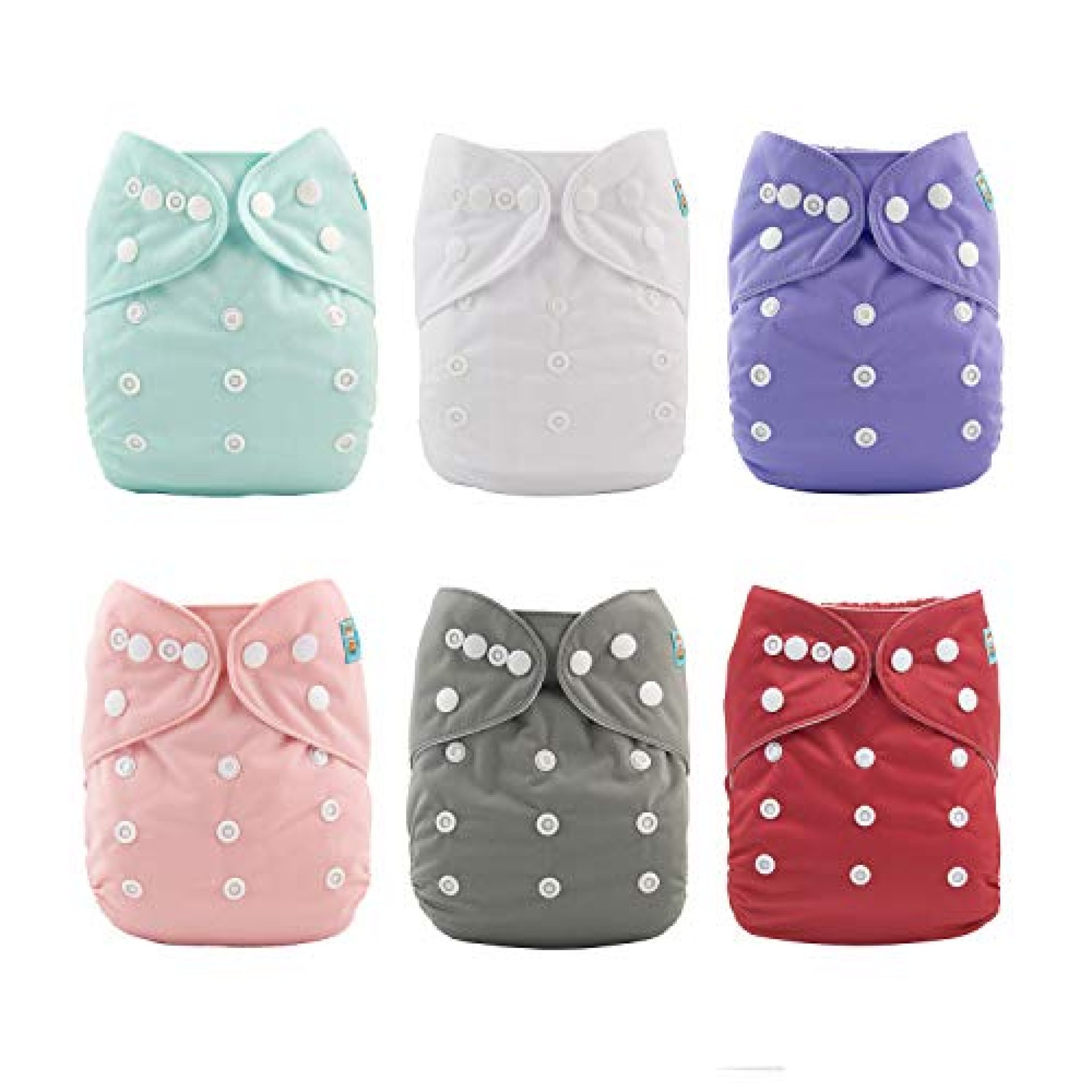 ALVABABY Baby Reusable Cloth Diapers, 6 Pack, Only $31.99 (save $21.99 ...